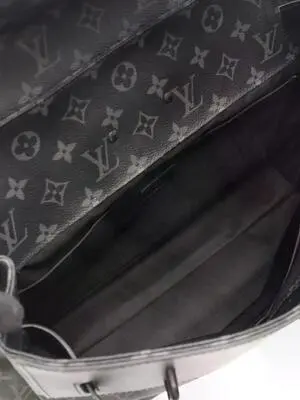 LOUIS VUITTON 2010-2026 Monogram Eclipse Steamer Pm Satchel