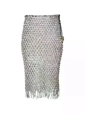 HIBOURAMA Crystal Midi Skirt
