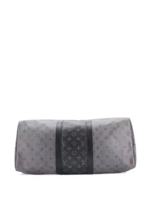 LOUIS VUITTON Keepall Bandouliere Reverse Monogram Eclipse Canvas 50 Travel Bag