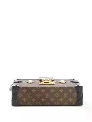 LOUIS VUITTON Monogram Canvas Petite Malle Handbag Clutch Bag