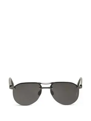 Brunello Cucinelli Pilot-frame Sunglasses - Black