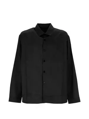 ROSE BURRITO Button-front Overshirt Jacket