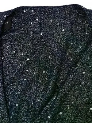 Talbot Runhof Glittered Wrap Maxi Dress