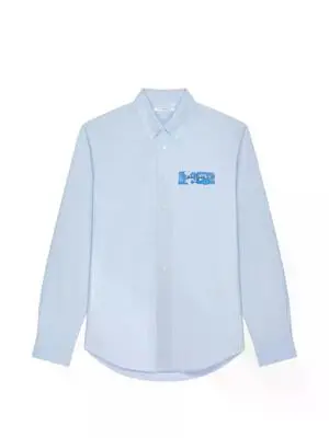 Givenchy Shirt In Poplin With Paris Paint Print