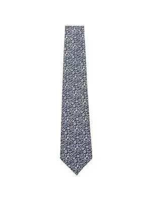 Kiton Floral-print Tie - Blue