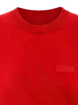Givenchy Couture Seam T-shirt In Knit With Gros Grain-detail - Red