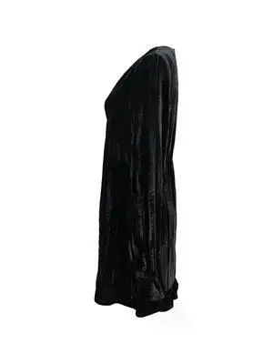 Saint Laurent V-neck Velvet Dress