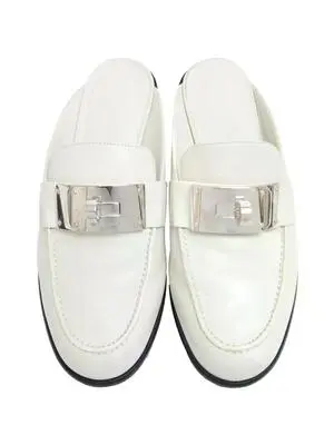 Hermès Leather Kelly Buckle Mules