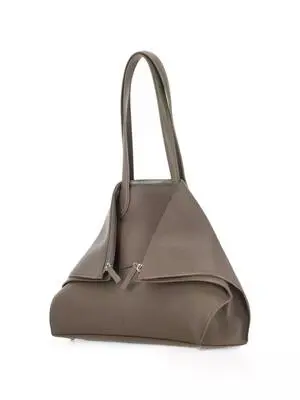AESTHER EKME Grained-leather Shoulder Bag - Neutrals