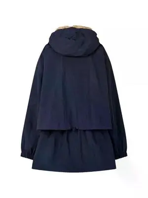 STUDIO TOMBOY Drawstring Hooded Jacket - Blue