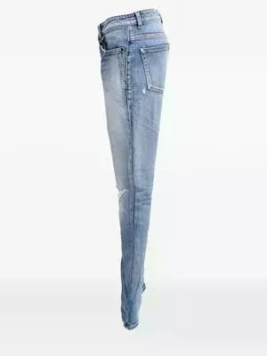 Saint Laurent Distressed Washed Jeans