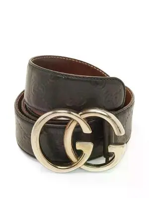 Gucci Gg Marmont Sssima Belt - Black