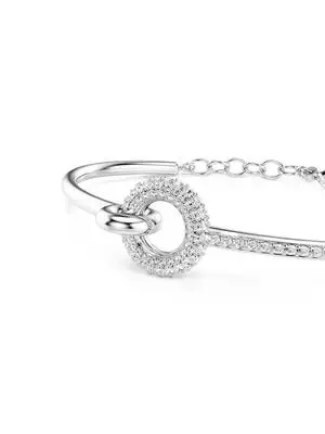 SWAROVSKI Dextera Crystal-embellished Interlocking-hoop Bracelet