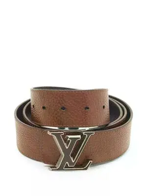 LOUIS VUITTON 2021 Logo-plaque Reversible Belt