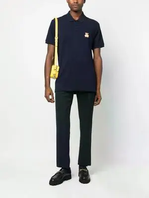 Moschino Embroidered-teddy Detail Polo Shirt