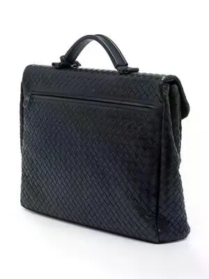 Bottega Veneta 2012-2026 Nappa Intrecciato Briefcase Business Bag - Black