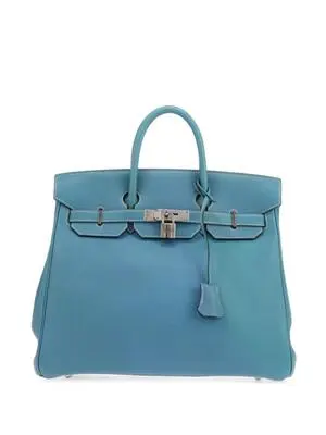 Hermès 2002 32 Haut À Courroies Tote Bag - Blue