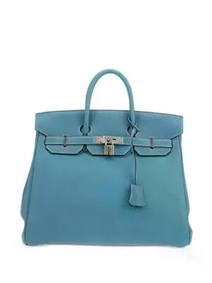 Hermès Haut À Courroies Tote Bag - Blue
