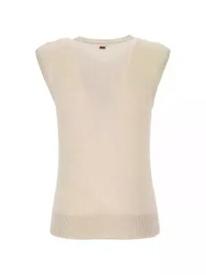 Agnona Ribbed-trim Sleeveless Sweater