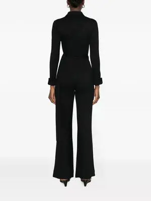 Diane Von Furstenberg Michele Wrap-front Long-sleeve Jumpsuit