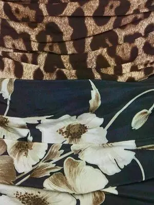 Dolce & Gabbana Leopard And Floral-print Dress