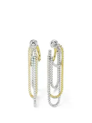 SWAROVSKI Hyperbola Draped Hoop Earrings