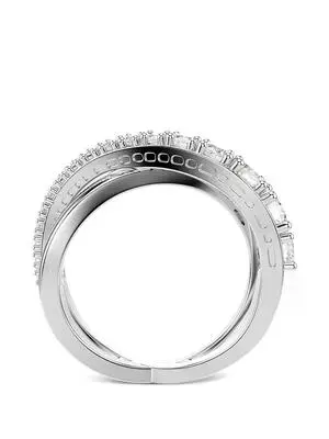 SWAROVSKI Crystal-embellished Crossover Ring