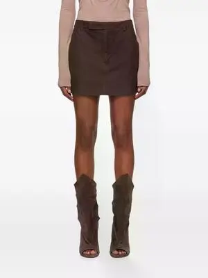 Rick Owens Fairbanks Belt-loops Mini Skirt