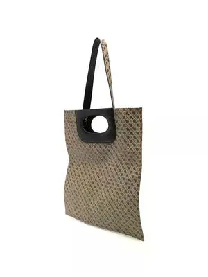 GHERARDINI Millerighe Monogram Shoulder Bag - Neutrals