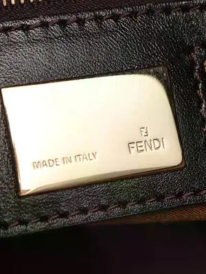 Fendi 2000-2010 Zucca Canvas Chef Shoulder Bag