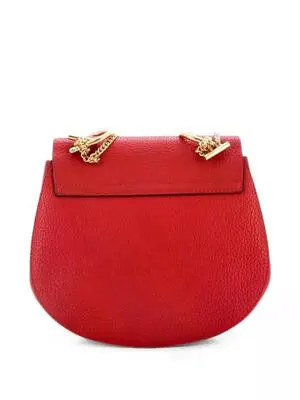 Chloé Drew Leather Small Crossbody Bag - Red
