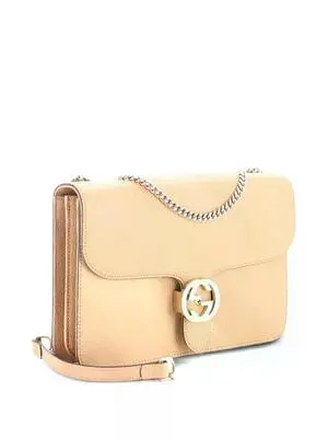 Gucci Interlocking Leather Medium Shoulder Bag