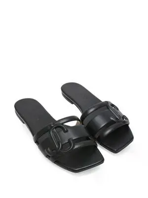 JIMMY CHOO Laran Leather Slides