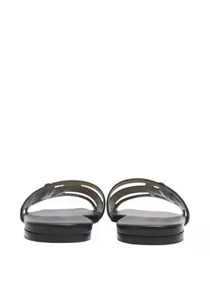 JIMMY CHOO Laran Leather Slides