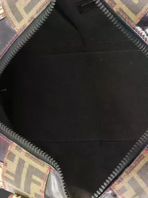 Fendi Medium Mix Tote Zucca Coated Canvas Shoulder Bag