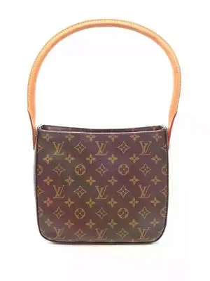 LOUIS VUITTON 2004 Monogram Looping Mm Shoulder Bag - Brown
