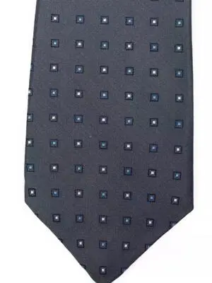 Kiton Geometric-pattern Tie - Grey