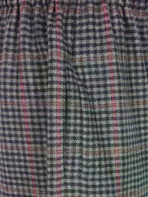 DANIELA GREGIS Check Wool Palazzo Pants