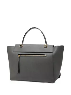 Celine Leather Belt Bag Satchel - Grey