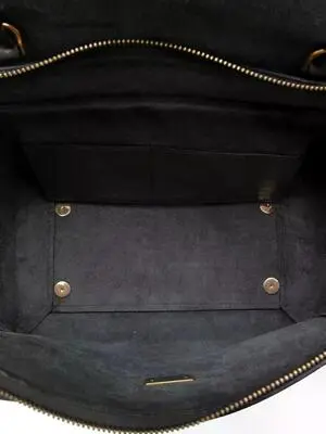 Celine Leather Belt Bag Satchel - Grey