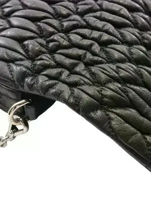 Miu Miu Matelasse Nappa Crystal Chain Satchel