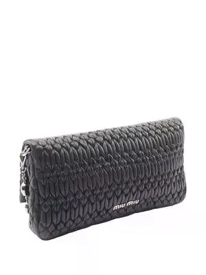 Miu Miu Matelasse Nappa Crystal Chain Satchel