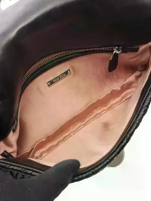 Miu Miu Matelasse Nappa Crystal Chain Satchel