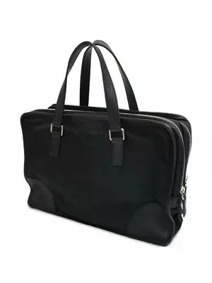 Prada Enameled Metal Triangle Briefcase