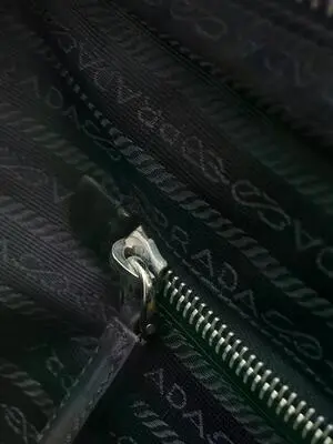 Prada Enameled Metal Triangle Briefcase