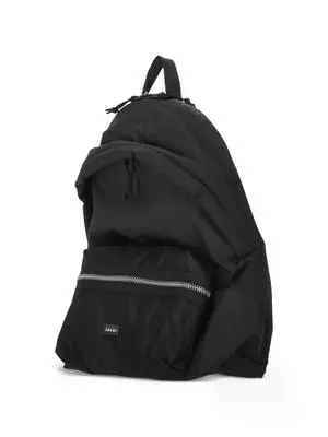 Sacai Logo-patch Zip-fastening Backpack - Black