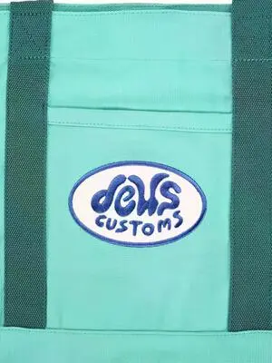 Deus Ex Machina Deus Ex Machina Mazey Logo-Patch Tote Bag Green
