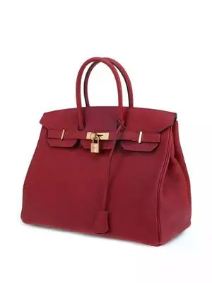 Hermès 2019 35 Birkin Tote Bag - Red