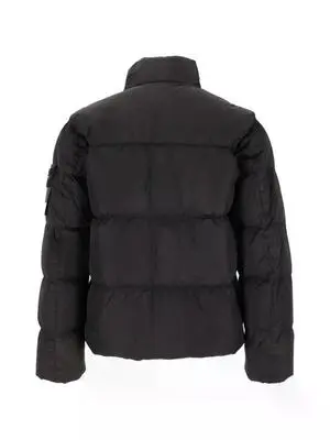 Stone Island Crinkle Reps Ny Down Jacket - Black