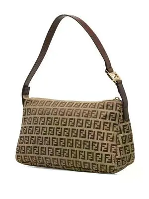 Fendi 2000-2010 Zucchino Canvas Pochette Shoulder Bag